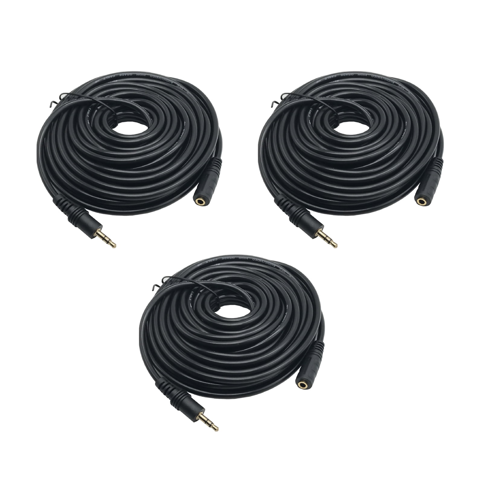 9.9Ft Audio Extension Cable, 3.5mm Stereo Jack Male to Female for TV ...