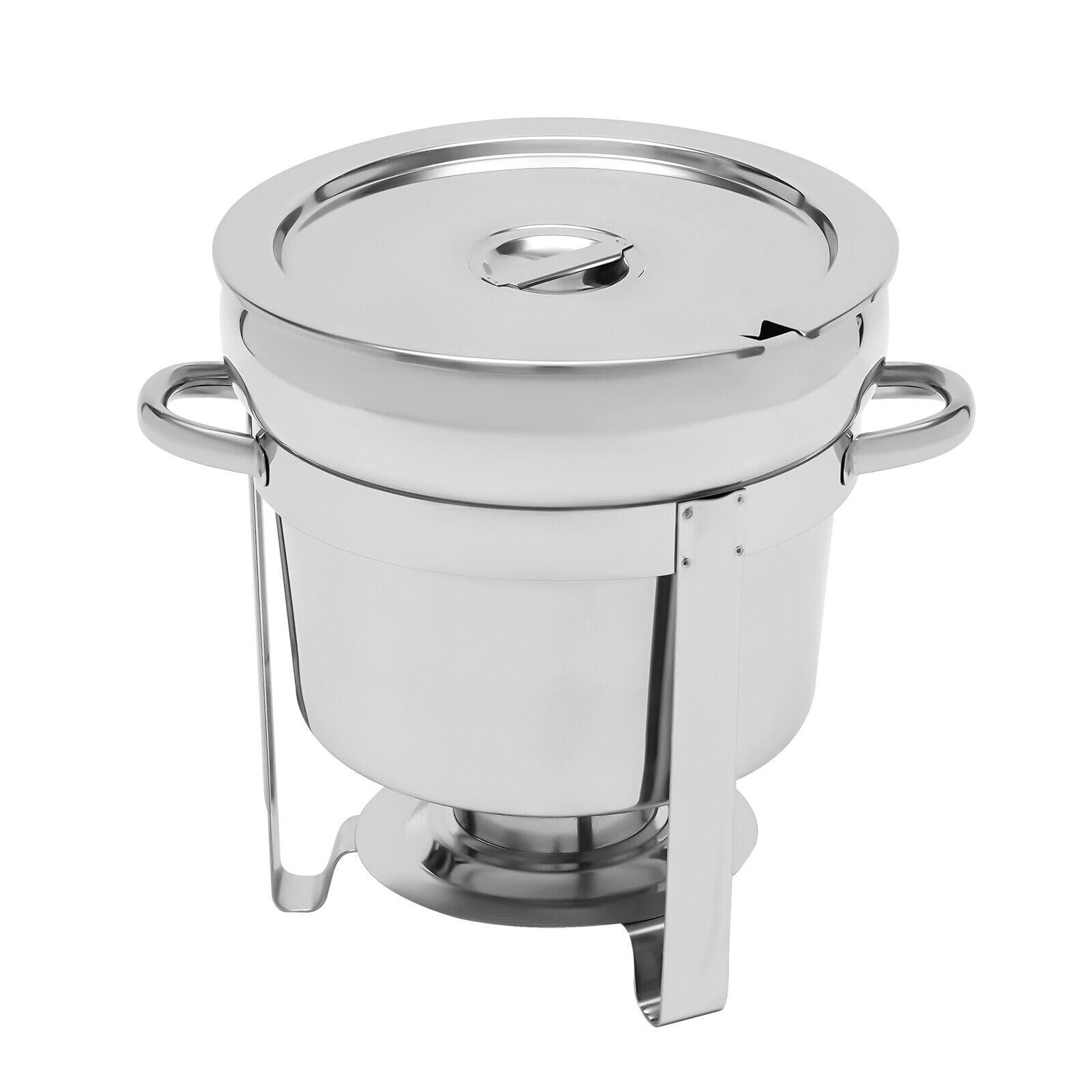 9.9QT Silver Hot Pot Chafing Dish Set & Lid Catering Soup Chafer Oven ...