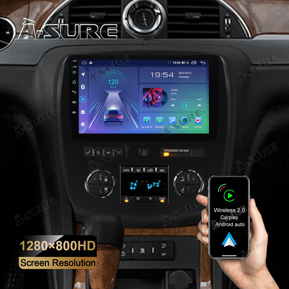 9'' Android 12 Car Radio Stereo for Chevy Buick Enclave 2008-2012 Apple ...