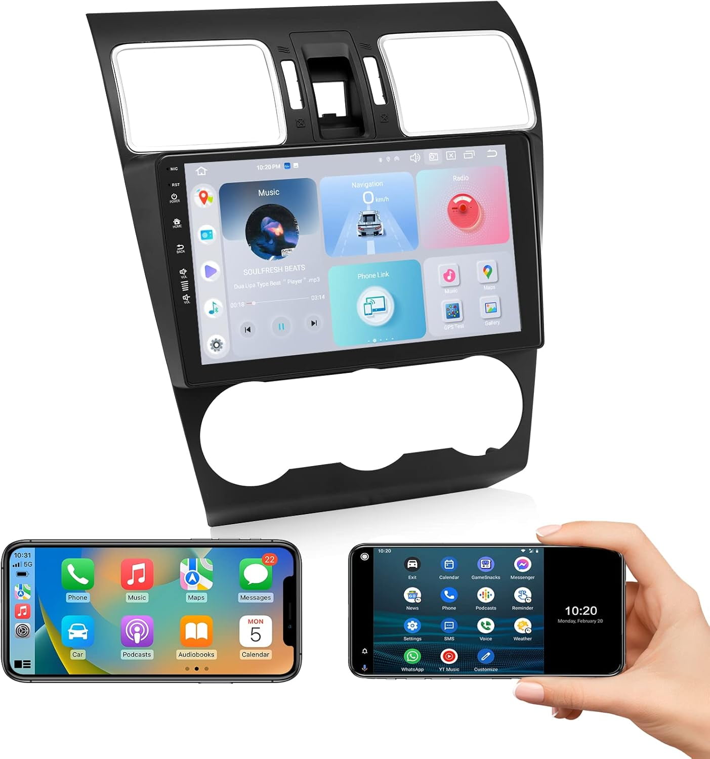 9" Android 12 Car Stereo for Subaru Forester WRX 2016 2017 2018 Carplay ...