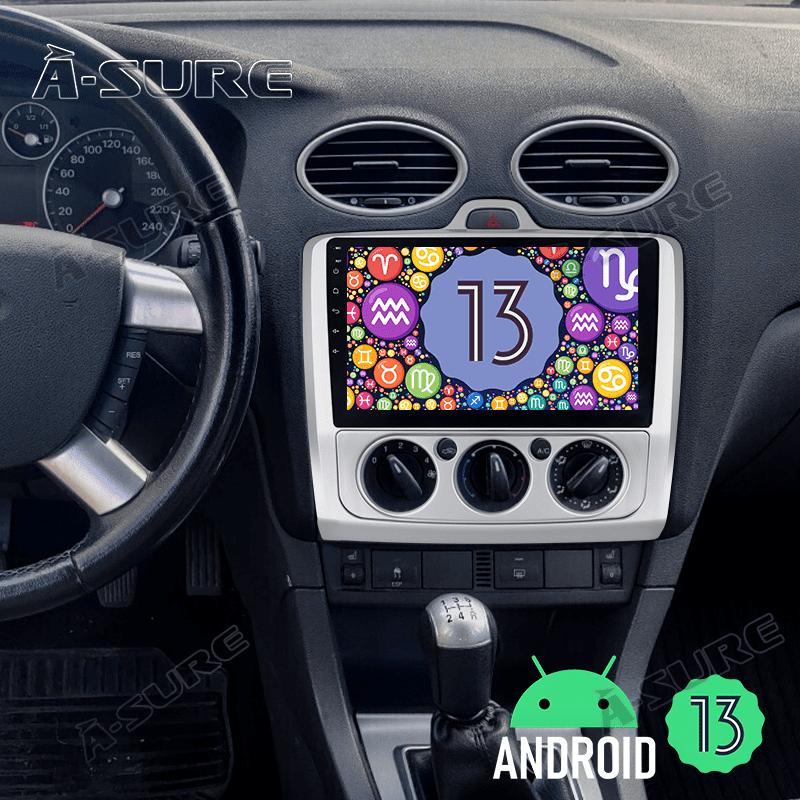 9'' Android 13 Car Stereo Radio GPS for Ford Focus 2004-2011 Support ...