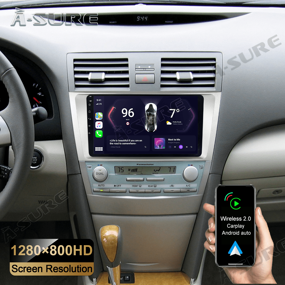 9" Android 13 Wireless CarPlay Car Radio Stereo for Toyota Camry 2006 ...