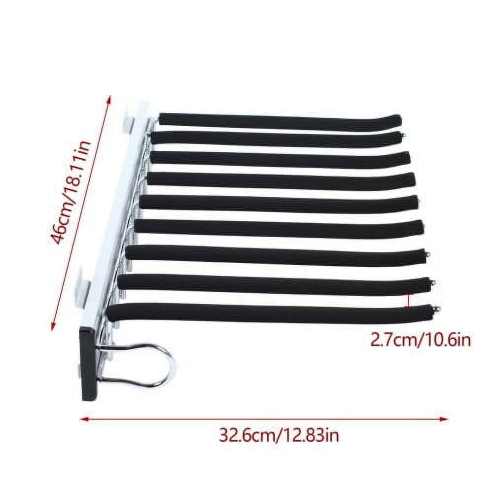 9 Arms Pull Out Trouser Pants Hanger Rack Closet Wardrobe Left-Mounted ...