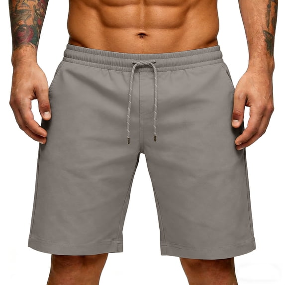 9" Athletic Sports Shorts for Men Workout Gym Drawstring Elastic Waist ...