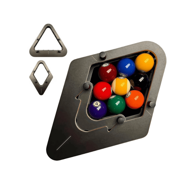 9-Ball PRO, Precision Billiard Rack, Machined Aluminum Pool Triangle ...