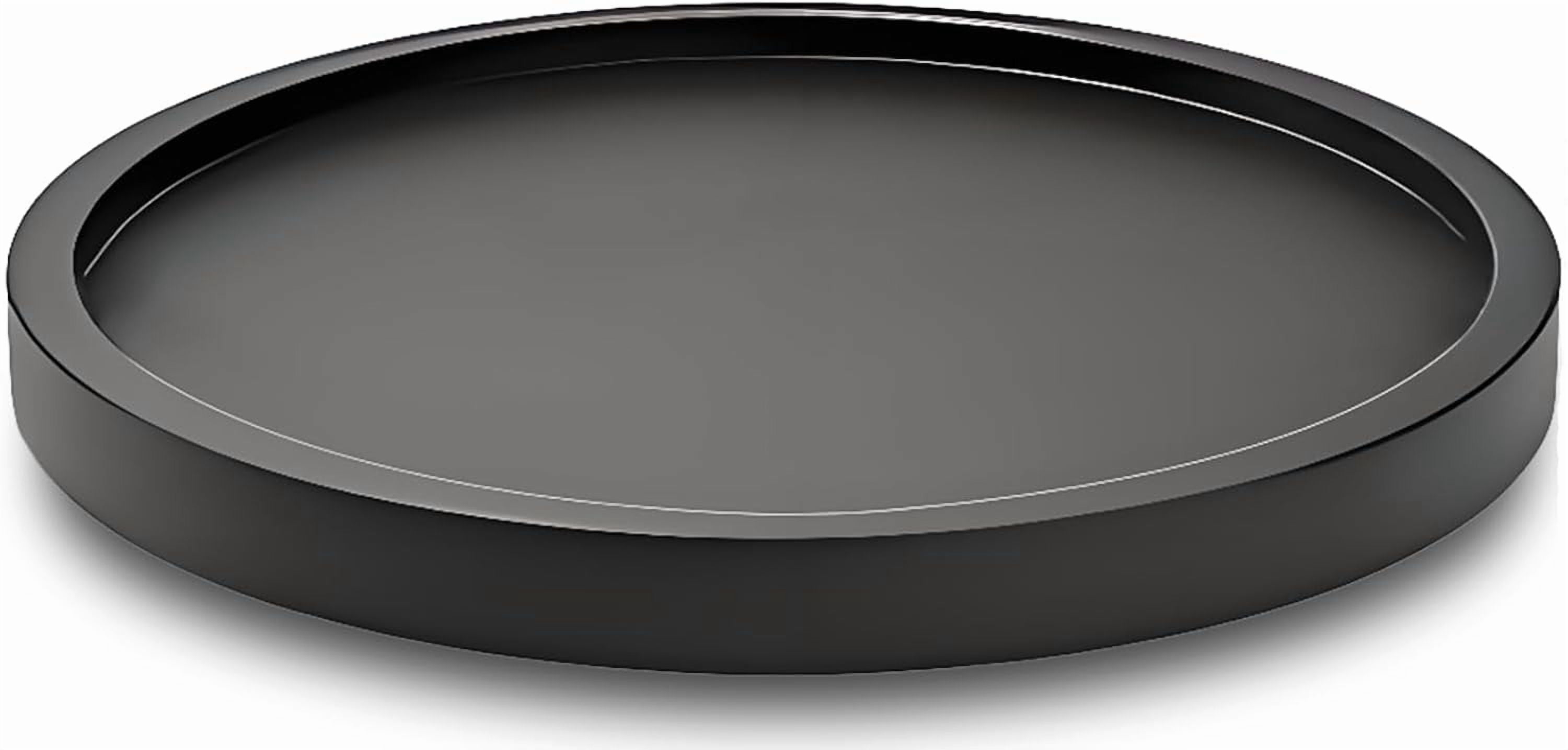 9" Black Bamboo Lazy Susan Turntable for Cabinet, Pantry, or Table ...