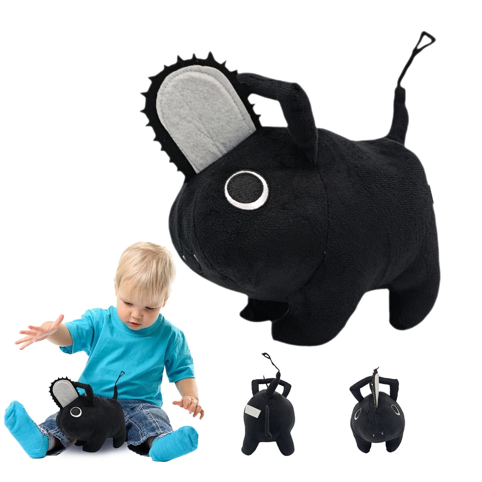 9" Black Color It Anime Merchandise Cute Dog Soft Stuffed Toy For Fans ...