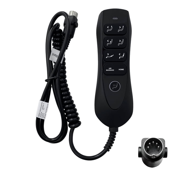 9 Button 5 Pin Okin Massage Remote Hand Control Model HS.10.09.03 with ...