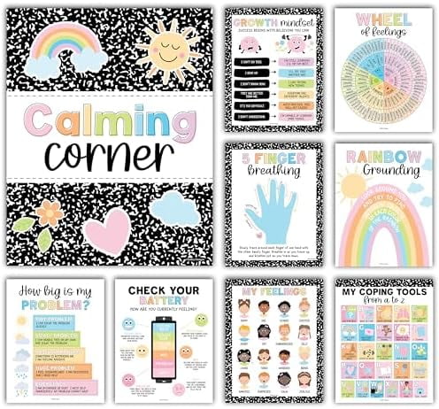 9 Calming Corner Posters for Classroom Must Haves for Teachers - 11x14 ...