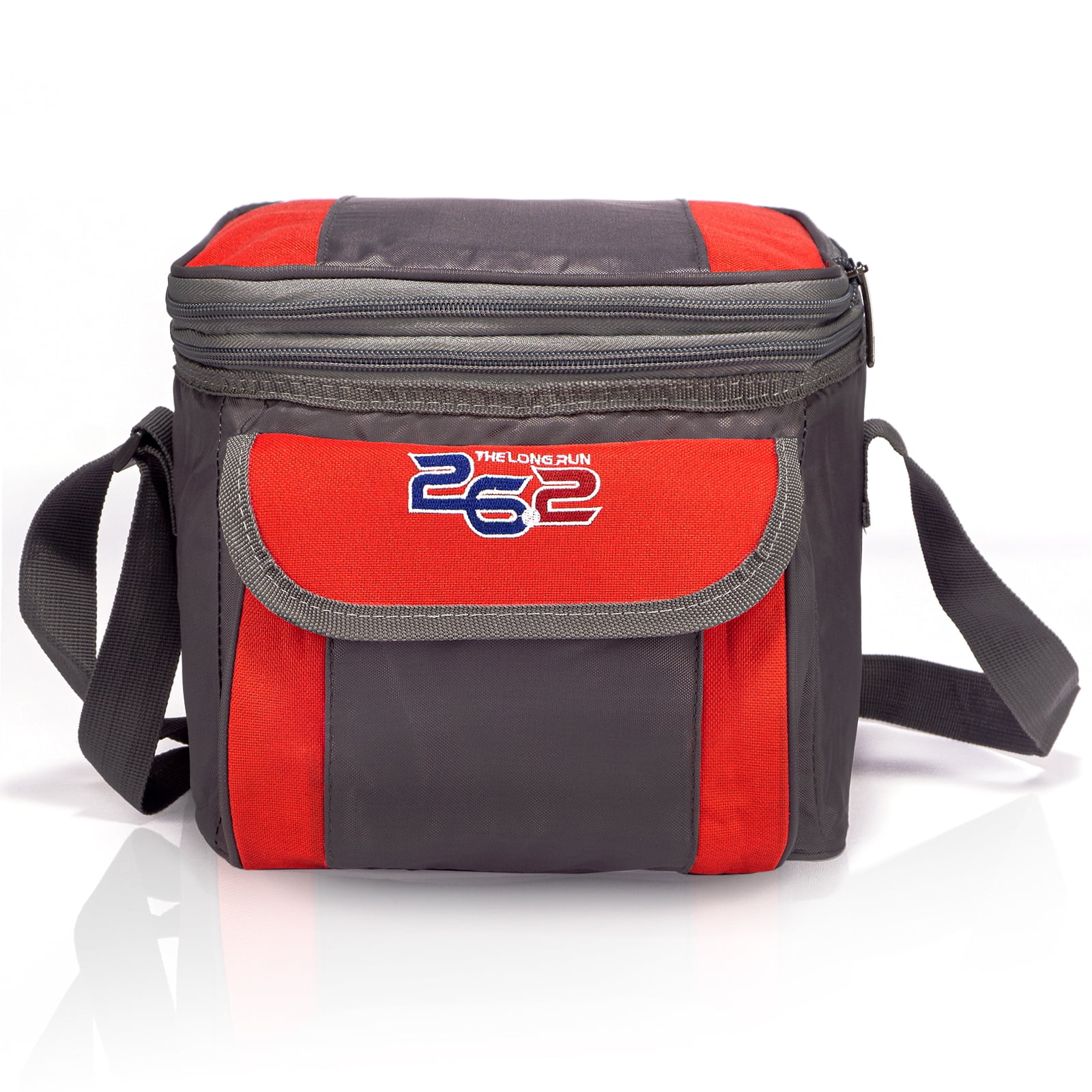26.2 9 Can Soft-Sided Cooler with Ice Capacity Insulated Leakproof, Red ...