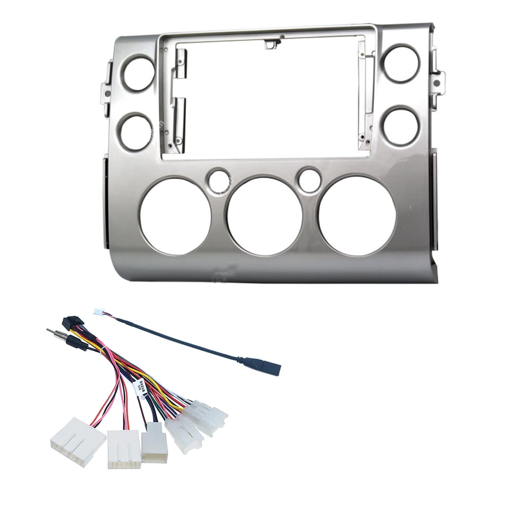 9'' Car Radio Stereo Dash Frame Fascia Bezel Panel w/Power Harness ...