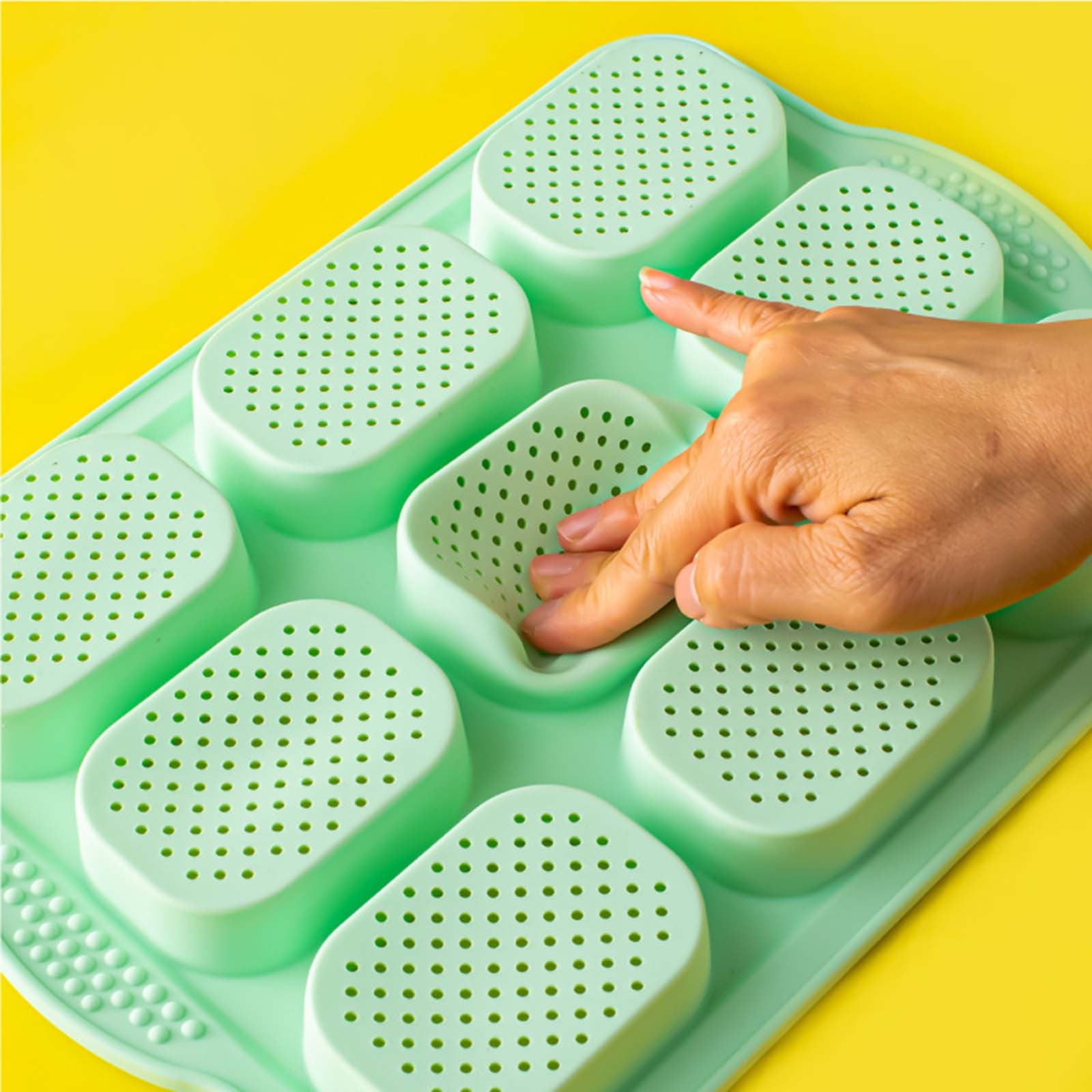 9-Cavity Oval Baking Pan, Multi-Purpose Silicone Mold, French Bread ...