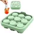 9 Cavity Rose Shaped Silicone Ice Cube Tray,Flexible Non-Stick Ice Mold ...