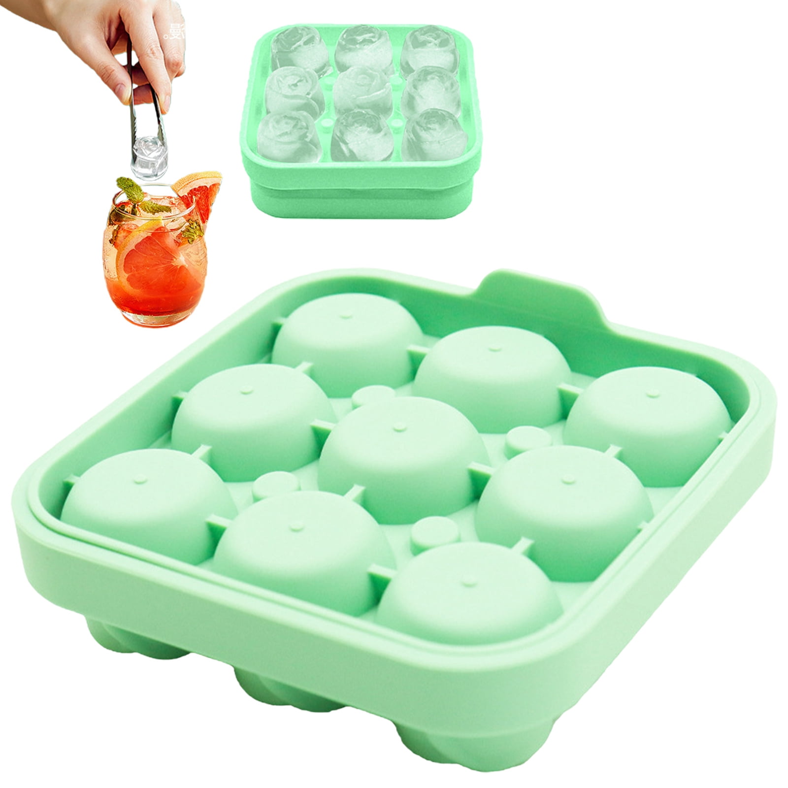 9 Cavity Rose Silicone Ice Cube Mold,Rose Chocolate Candy Mold Silicone ...