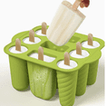 9 Cavity Silicone Mold with 3 Shape Reusable Ice Pop Maker for DIY ...