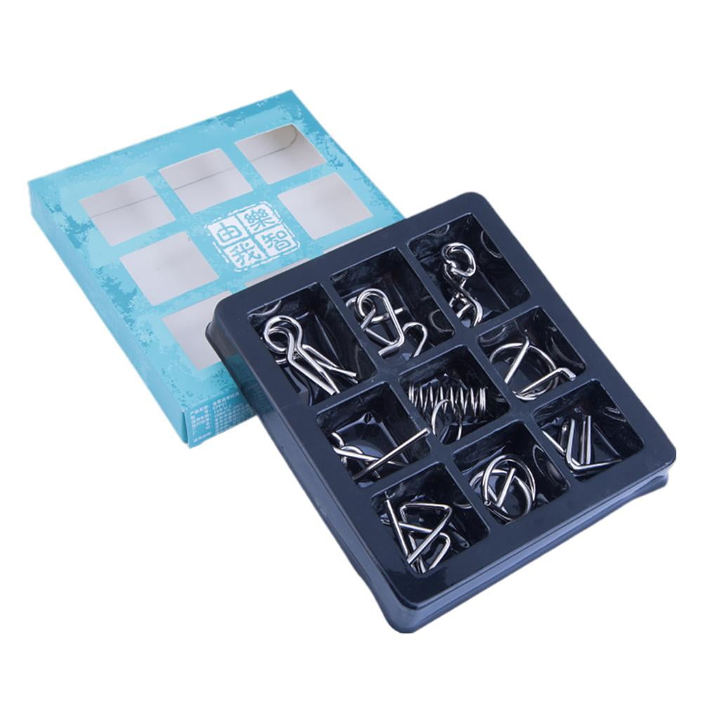 9 Chain Deduction Full Set 6-12 Years Old Children, Luban Lock Puzzle ...