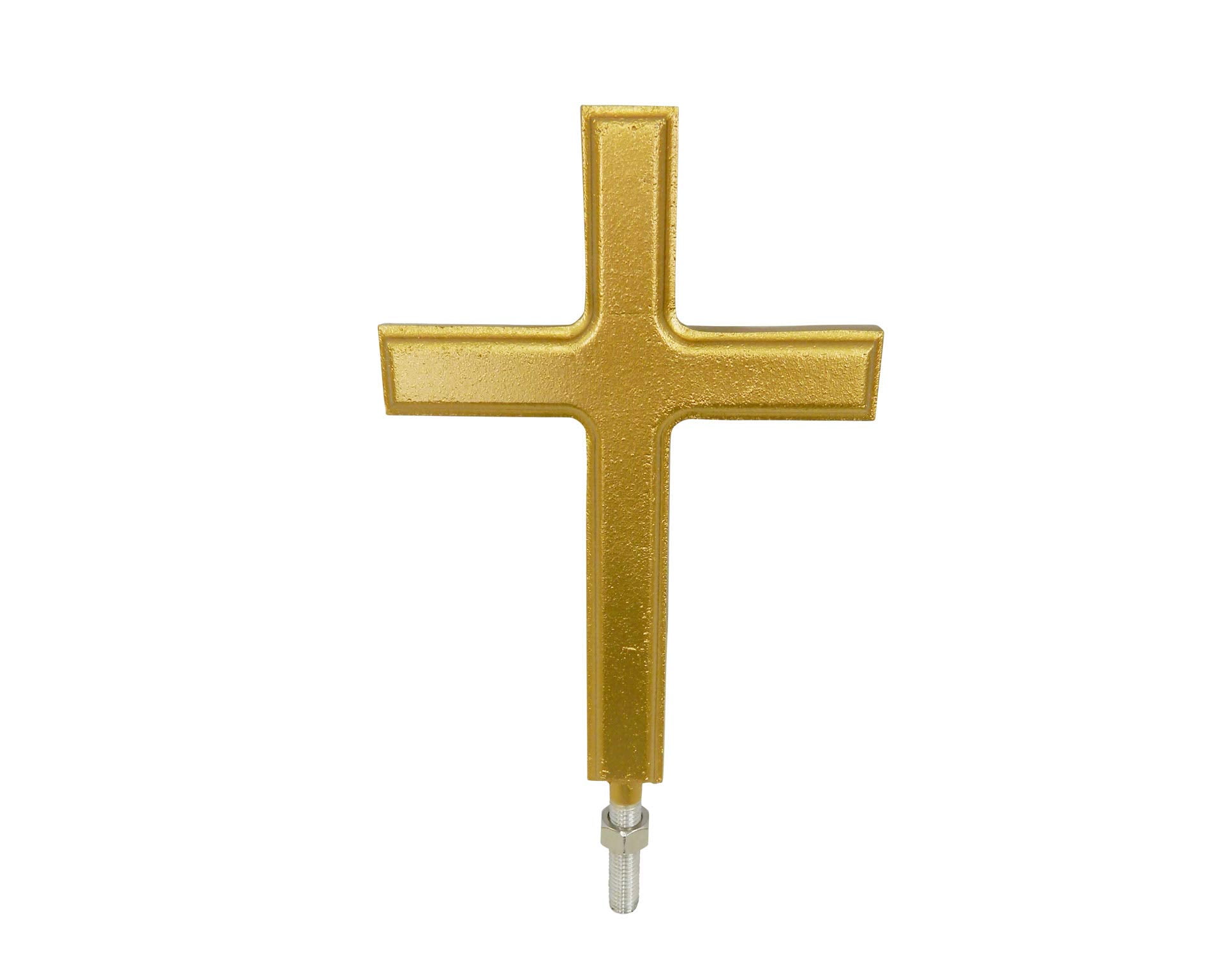 9" Christian Cross Flagpole Finial Topper for In-ground Outdoor ...