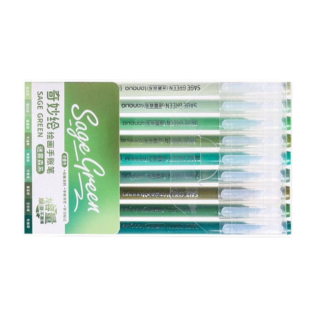 9 Color Multicolored Gel Pen Assorted Color Journaling Pen Colorful ...