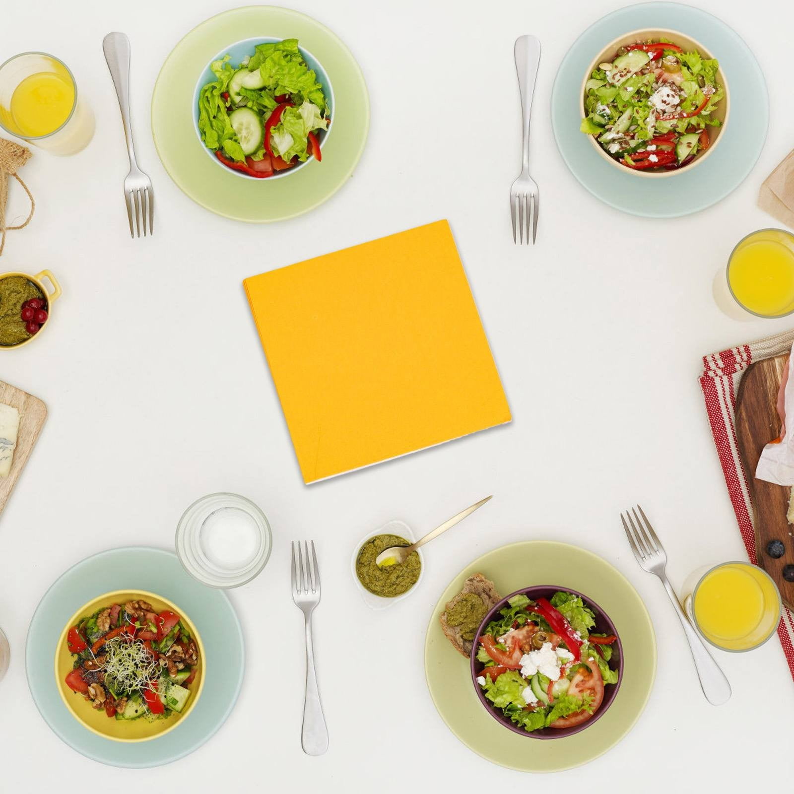 9 Color Rainbow Napkins for Birthday Party In Orange Red, Rainbow ...