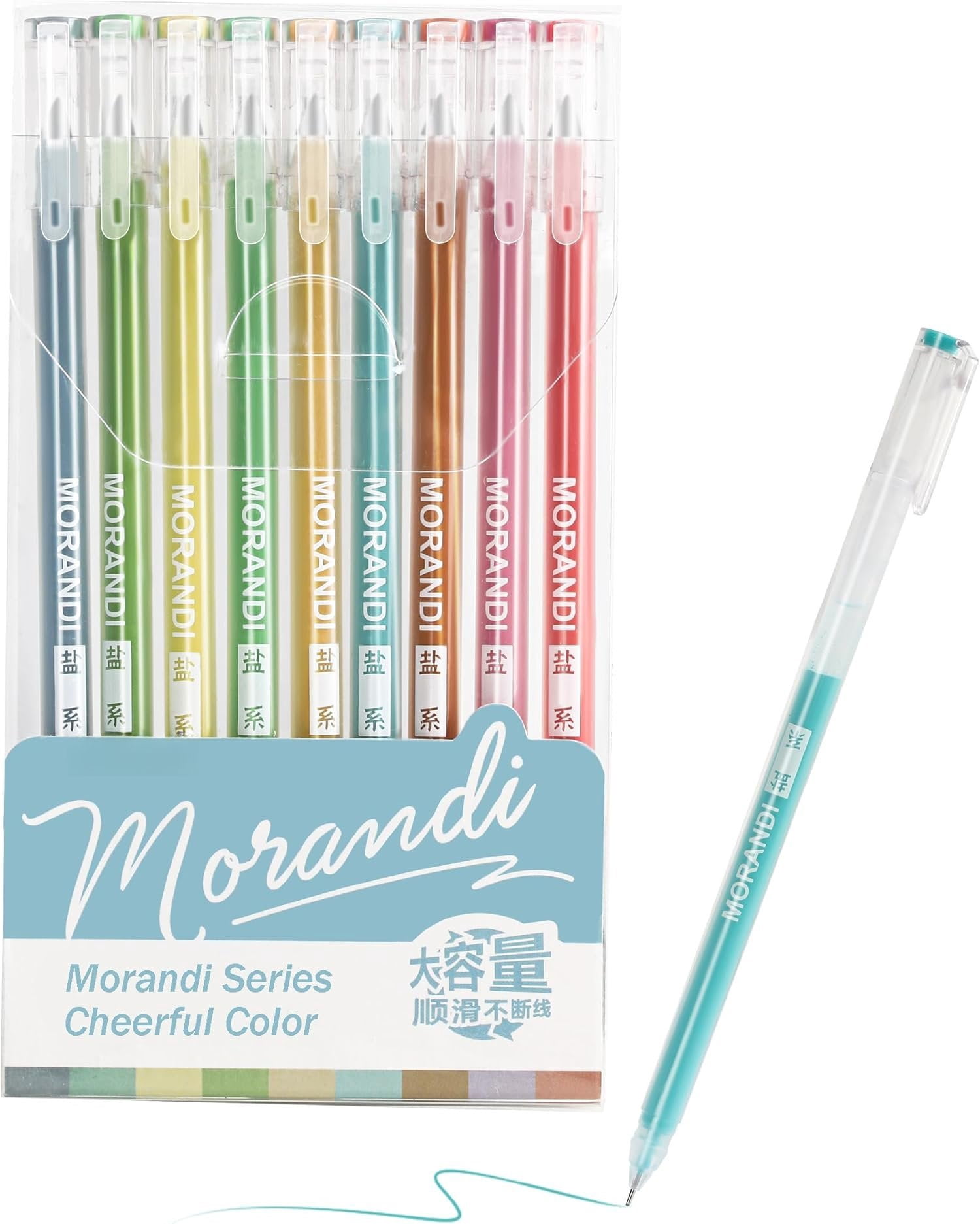 9 Colored Pens Set, 0.5mm Fine Point for Black Paper & White Paper ...