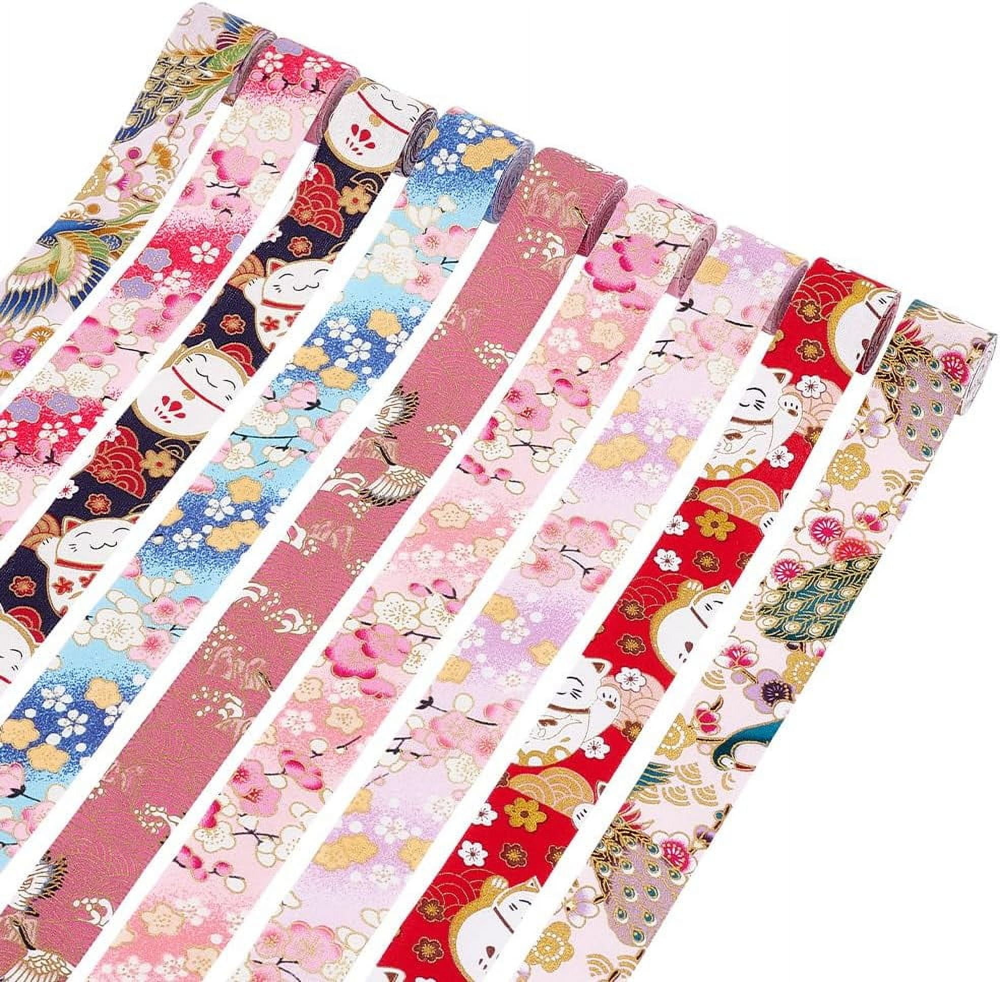 9 Colors Cotton Flower/Bird/Peacock/Cat Shape/Wave Print Ribbons for ...