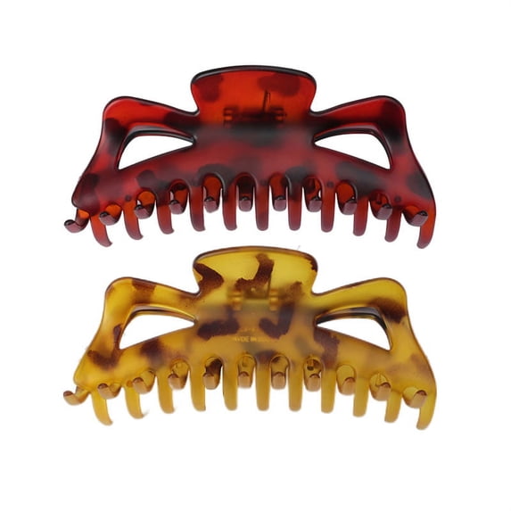 9 Colors Large Hair Claw 2pcs, Clips for Thick Hair Plastic Big Claw ...