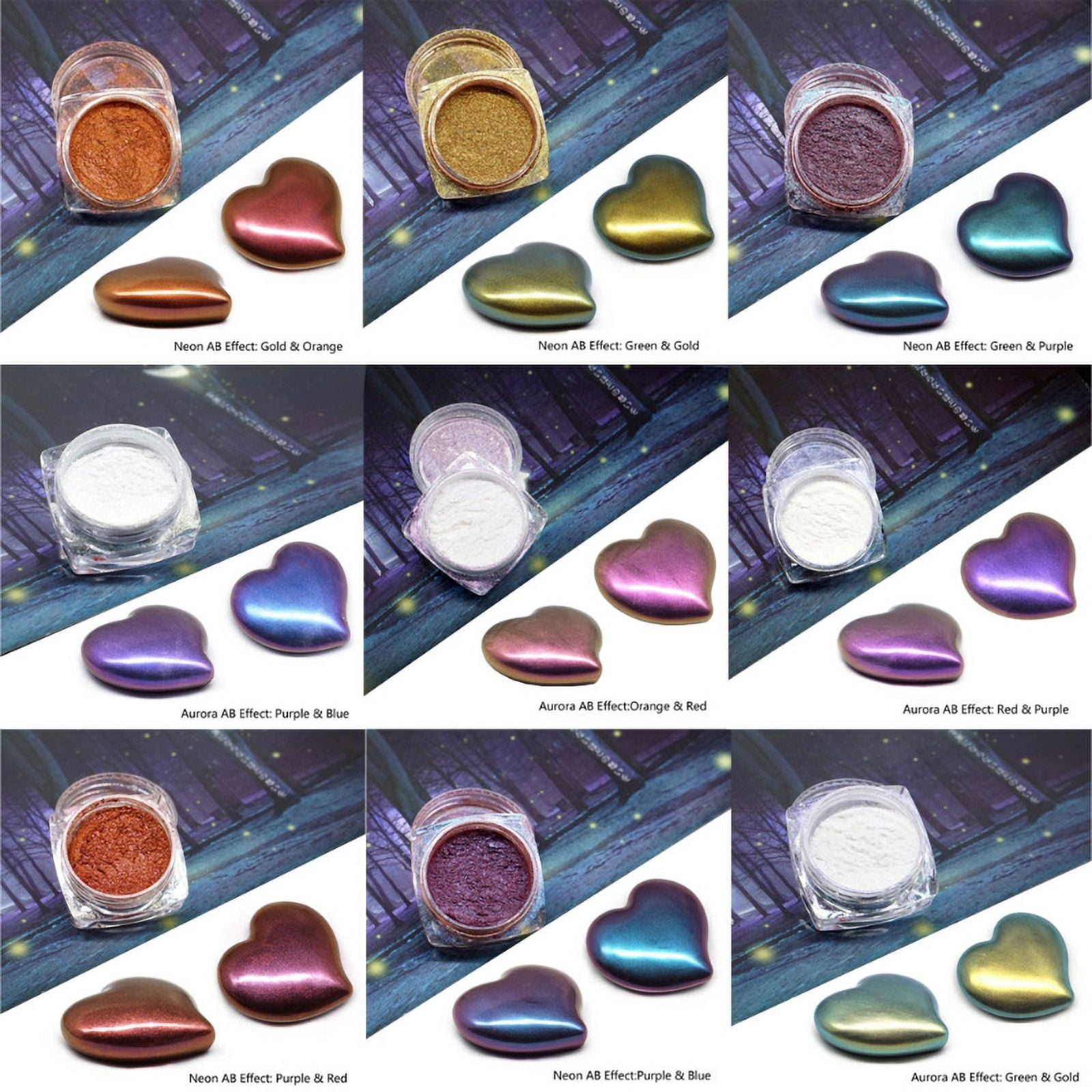9 Colors Mica Powder Epoxy Resin Colorant Dye Pearl Pigment Natural ...