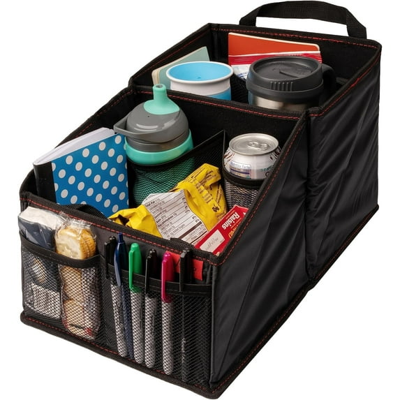 9-Compartment Seat Organizer with Cup Holders - For Front, , Passenger ...