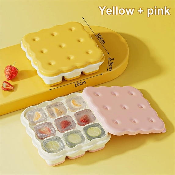 9-Compartment Silicone Ice Tray with Leak-Proof Cover – Easy Demold Ice ...