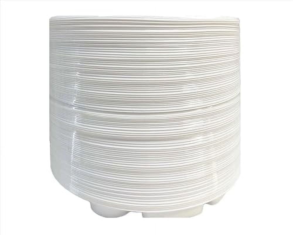9 Compartment White Disposable Party Thali Plates (100 Pack) - Walmart.com