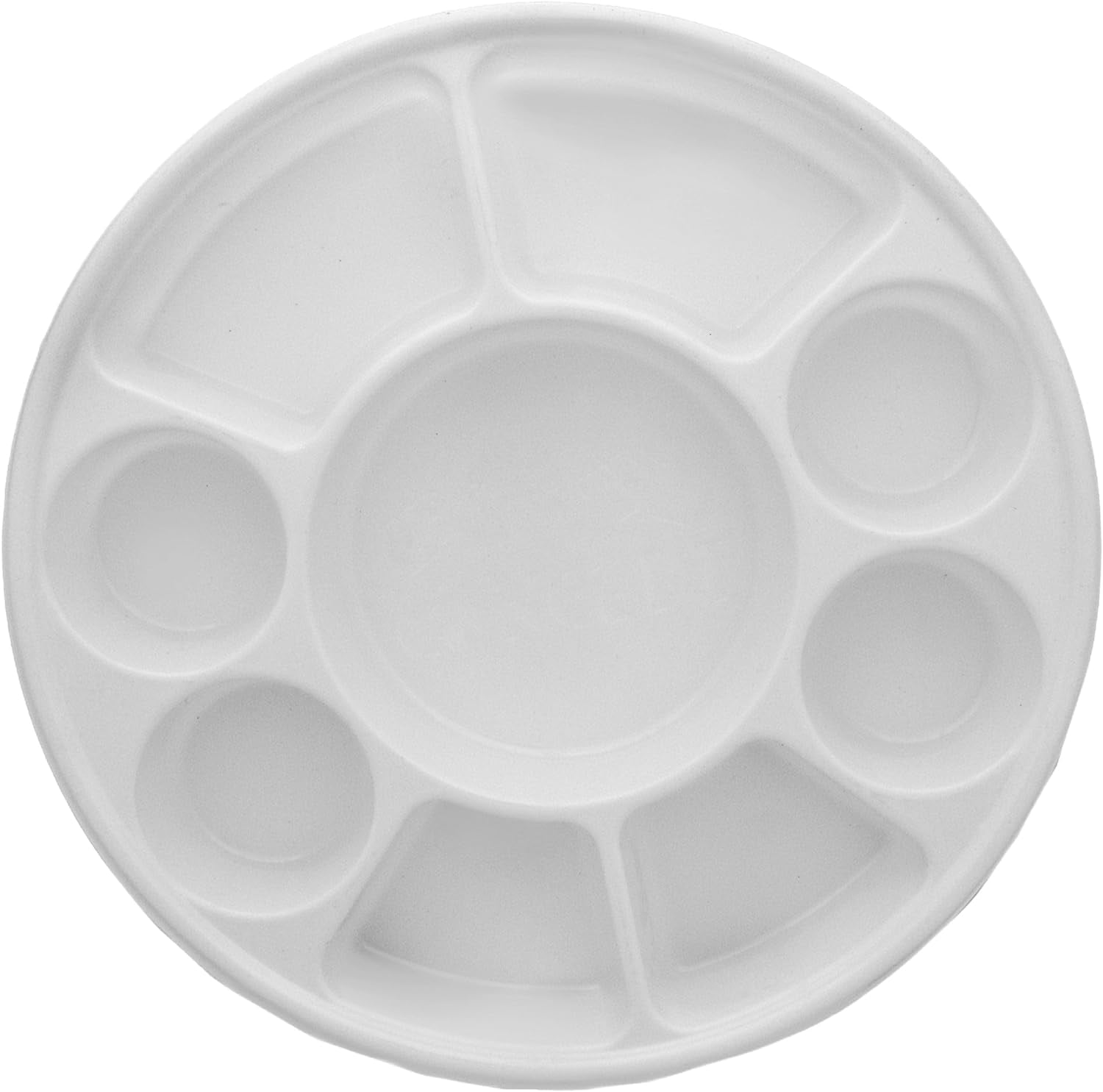 9 Compartment White Disposable Party Thali Plates (200 Pack) - Walmart.com