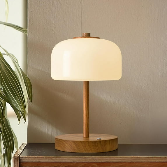 9" Cordless Table Lamp, Grain Operated Lamp, 3-Way Stepless Dimming ...