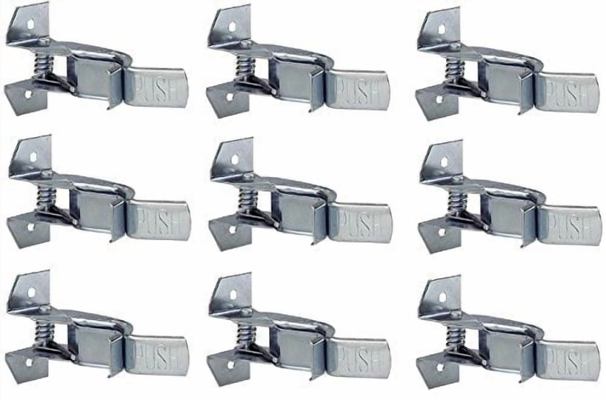 (9) SG1G-6 1-1/2" Giant Spring Grip Tool Handle Brackets / Clips Silver ...
