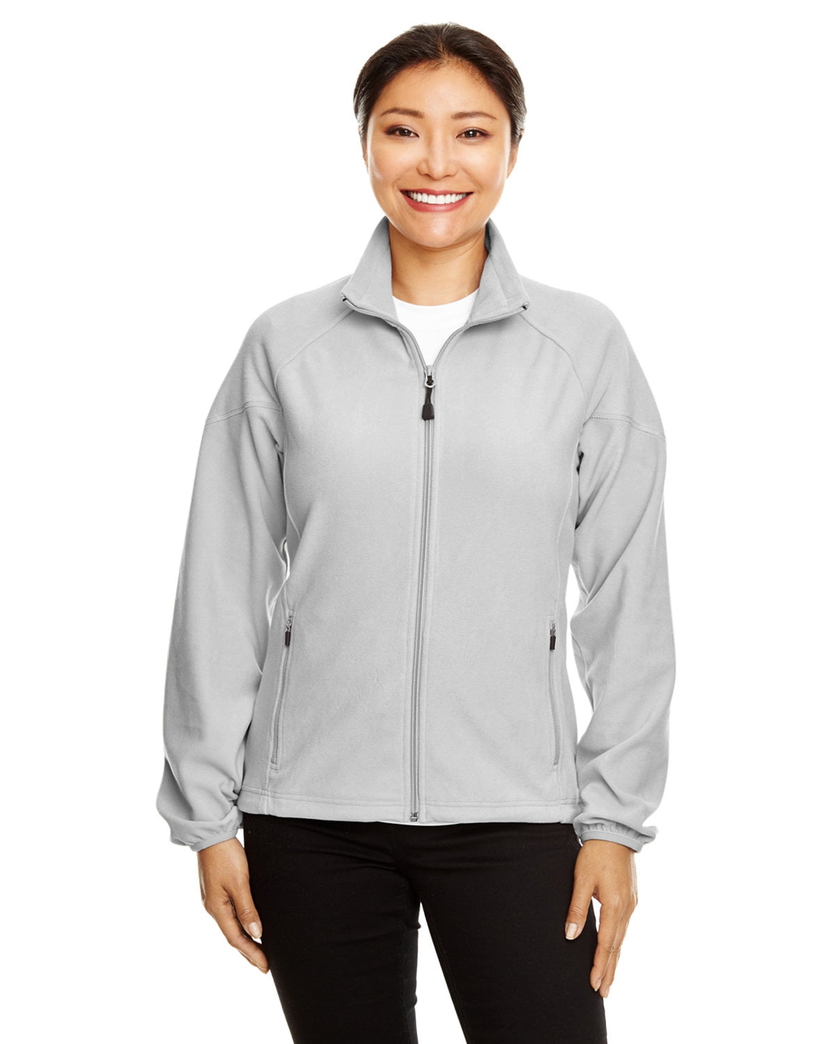 9 Crowns North End Microfleece Polar Fleece Lightweight Full Zip Jacket ...