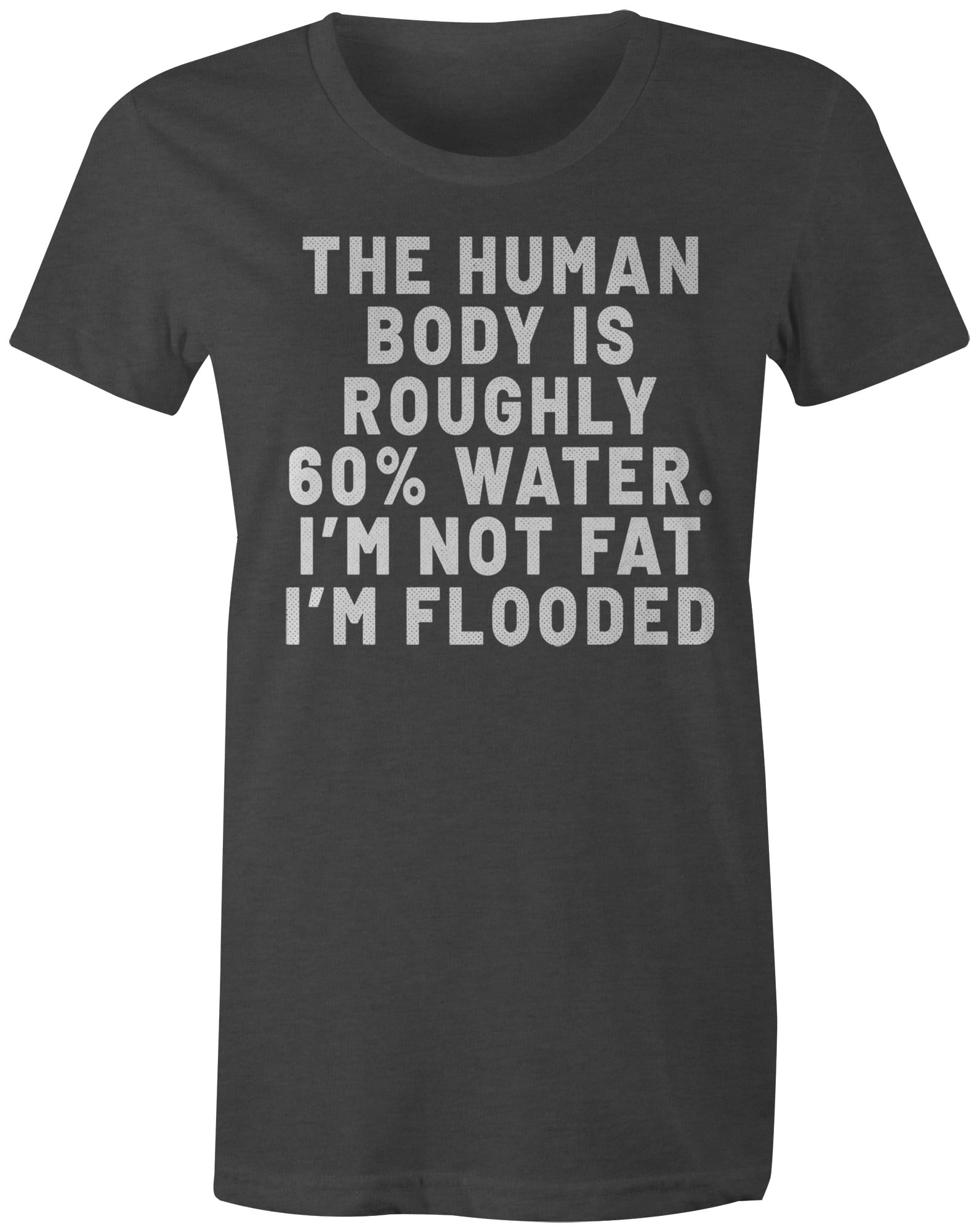 9 Crowns Tees Human Body is Roughly Water Graphic T-Shirt (Juniors ...