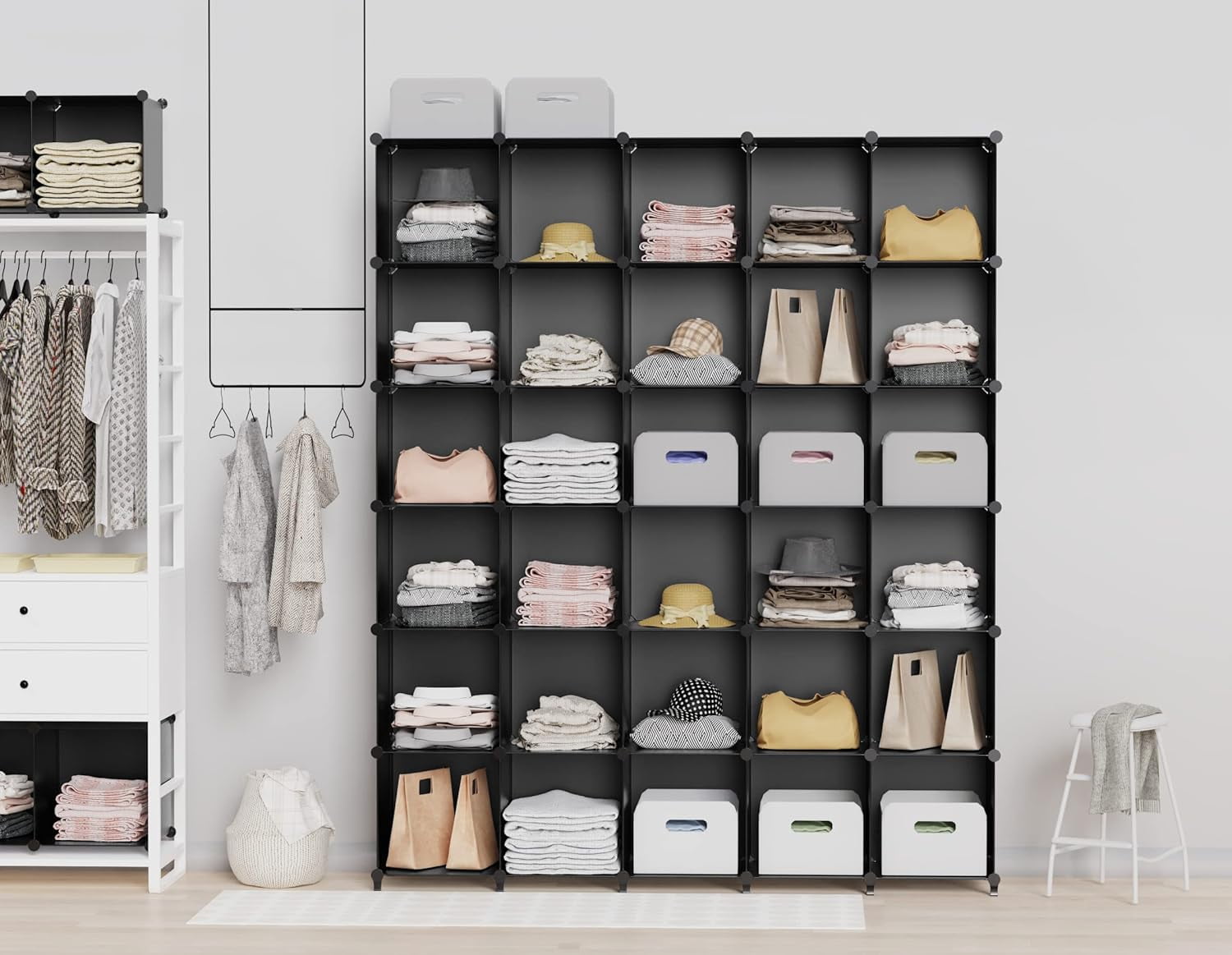 9-Cube Closet Organizers and Storage, Portable Closet Storage Shelves,Closet Organizer Storage ...