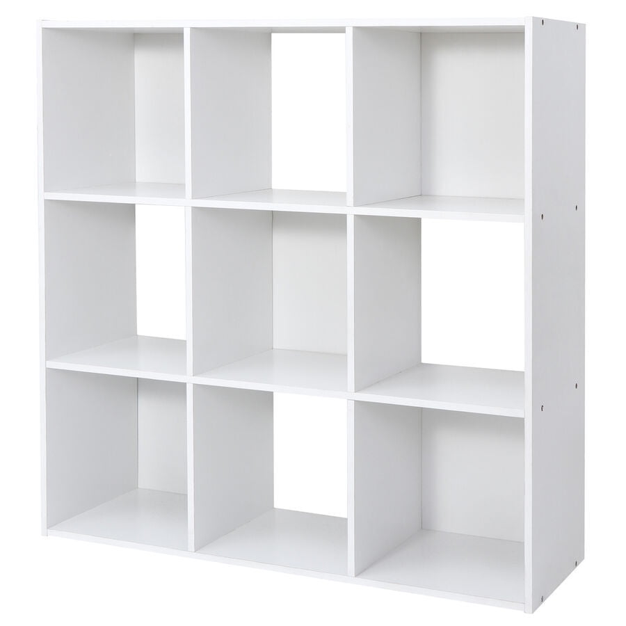 9 Cube Storage Organizer w/ 5 Removable Back Panel White - Walmart.com