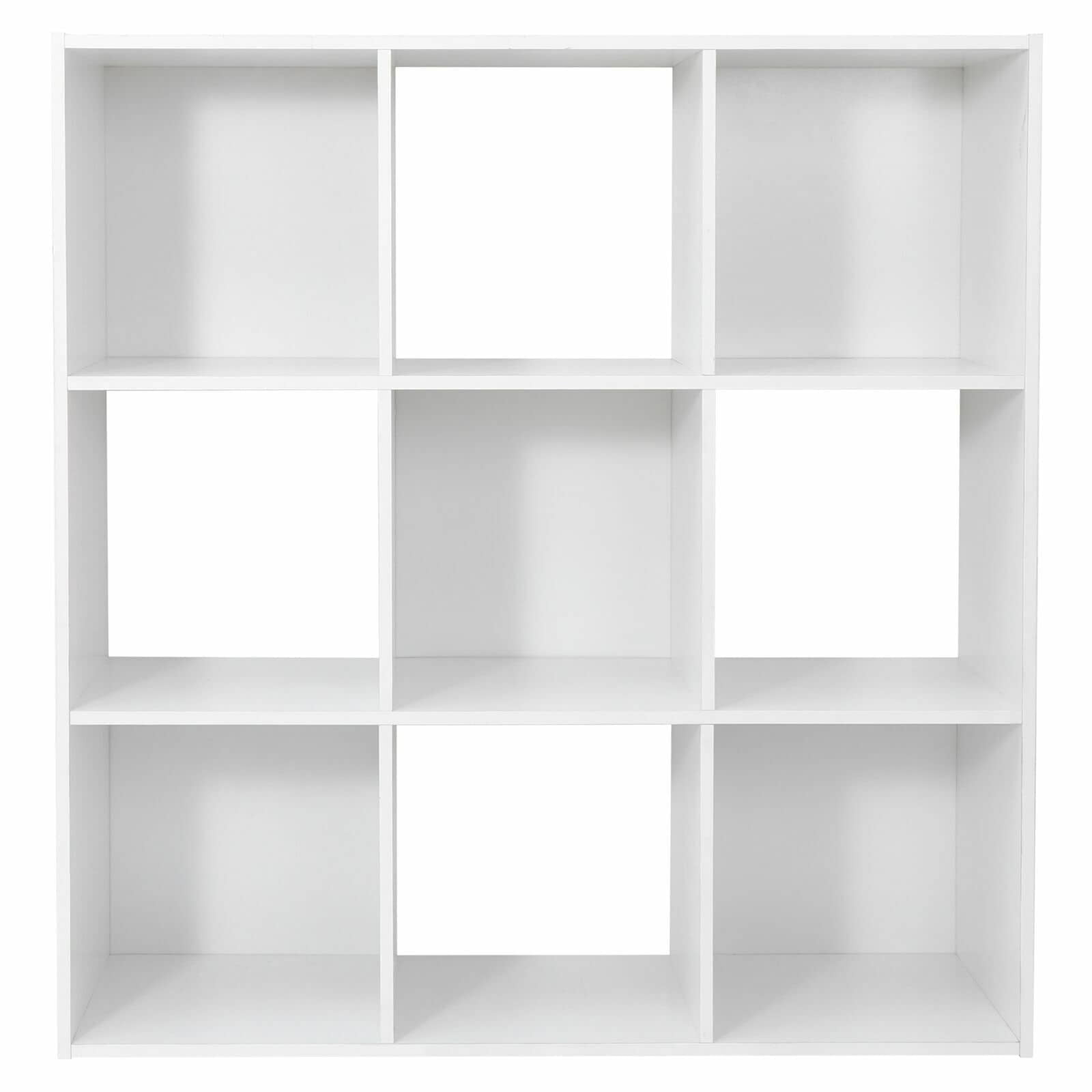 9-Cube Wood Shelf Storage Cabinet Cubical Cupboard Organizer White ...