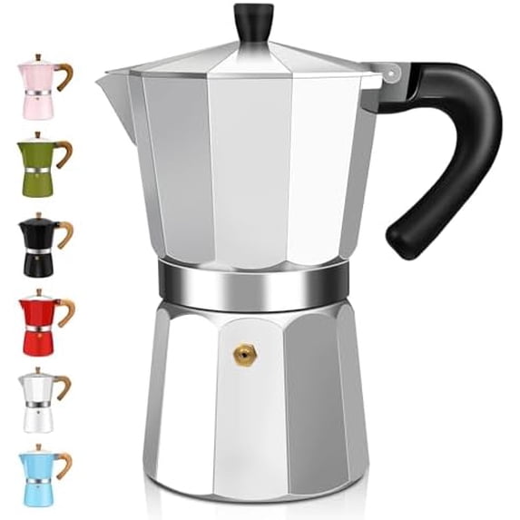 9 Cup Aluminum Espresso Stovetop Moka Pot Express Coffee Maker ...