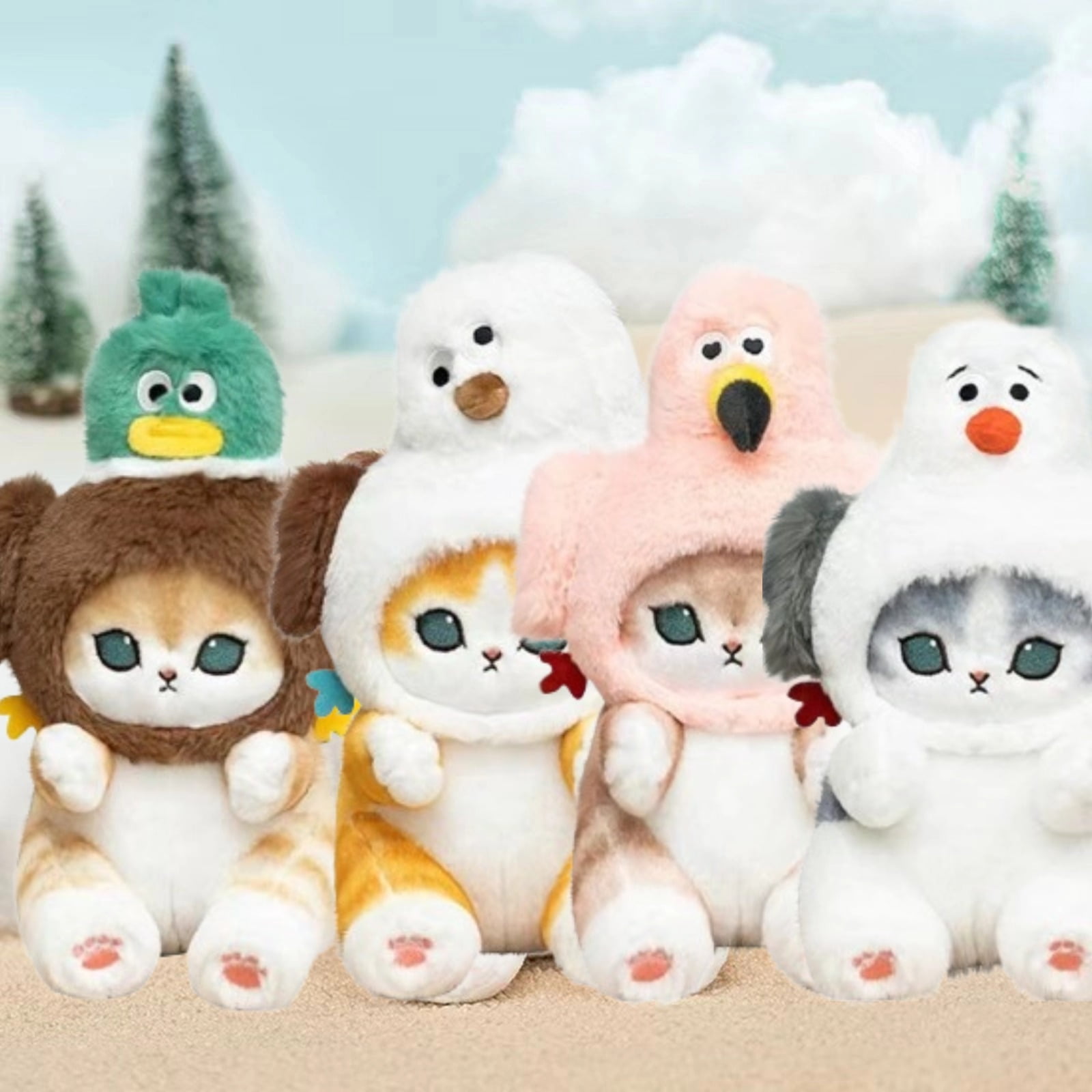 9'' Cute Shark Cat Plush Toy Cat Stuffed Animal Plushies Doll,Soft ...