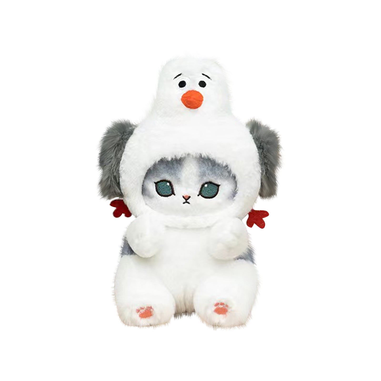 9'' Cute Shark Cat Plush Toy Fried Shrimp Cat Stuffed Animal Plushies ...