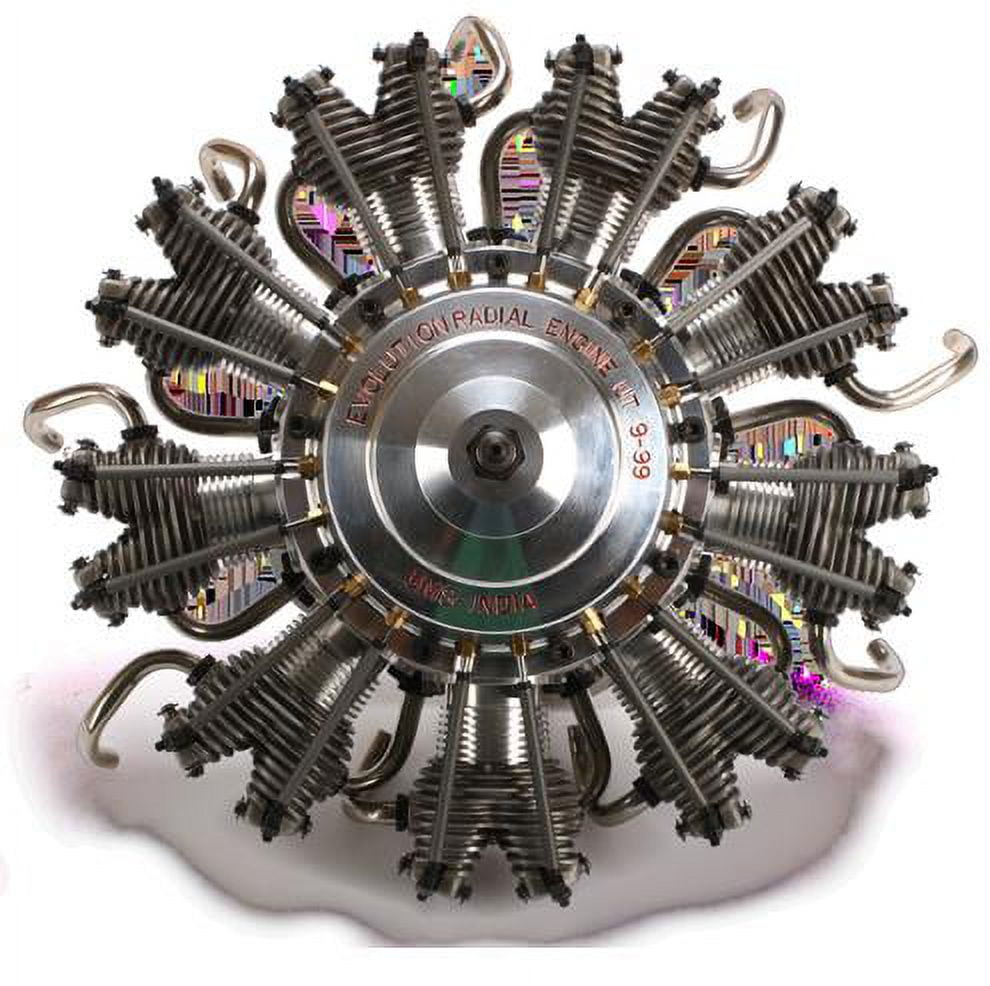 Evolution Engines E999 9-Cyl 99cc 4-Stroke Glow Radial Engine - Walmart.com