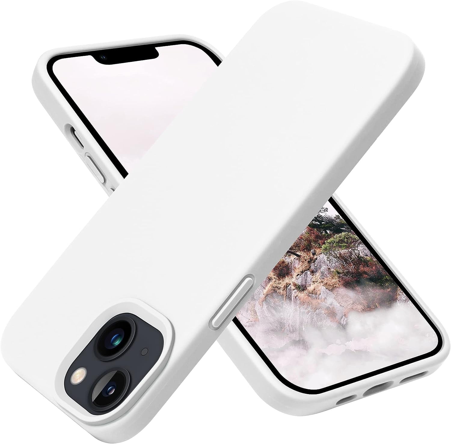 9 DIGITAL Silicone Slim Cell Phone Case for iPhone 13, White - Walmart.com