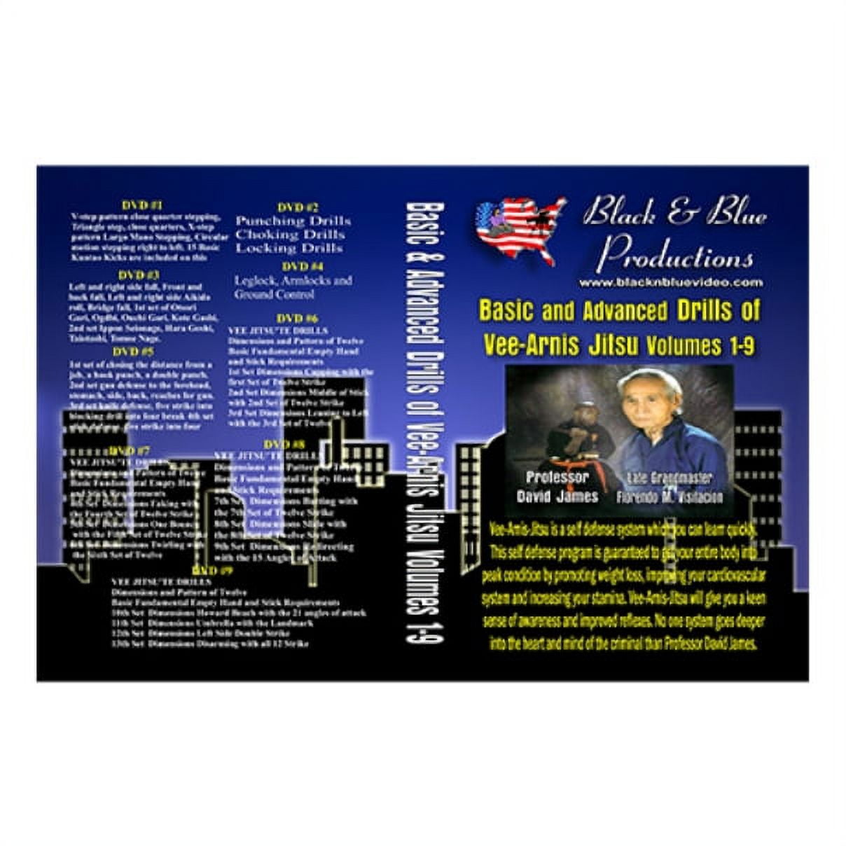 9 DVD SET Comprehensive Vee Arnis Jitsu Instruction DVD Prof. David ...