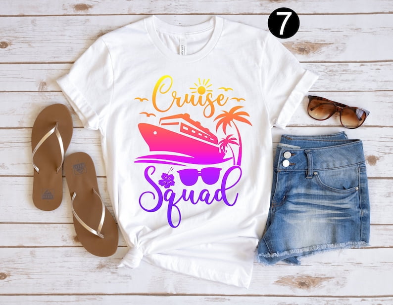 9 Different Cruise Design T-Shirts, Cruise Shirt, Group Cruise Shirts ...