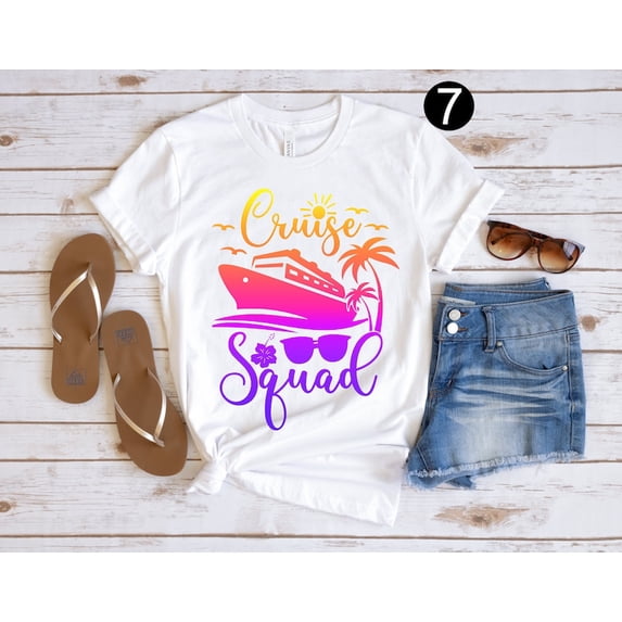 9 Different Cruise Design T-Shirts, Cruise Shirt, Group Cruise Shirts ...