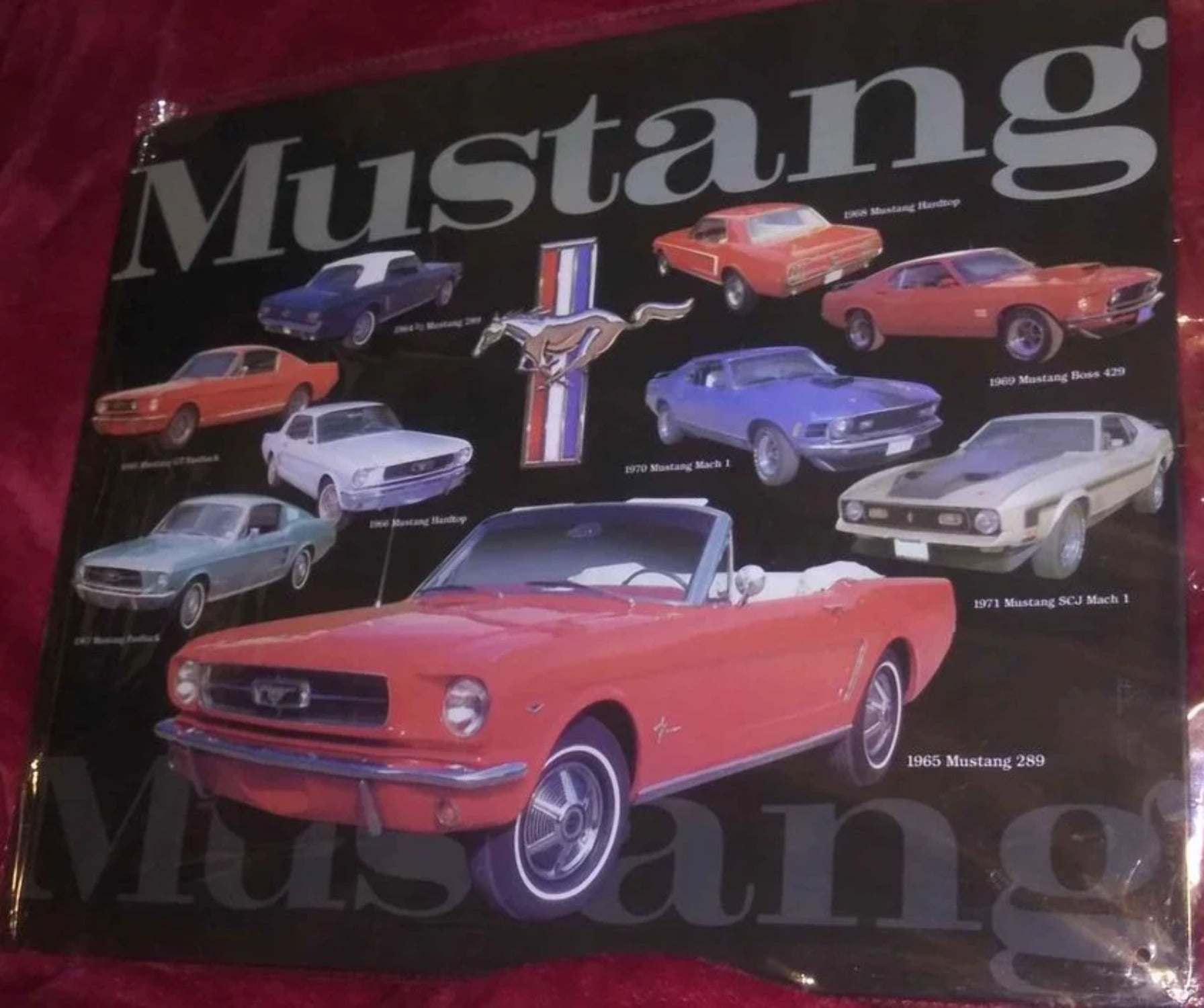 9 Different Models of Mustangs Tin Metal Sign - Walmart.com