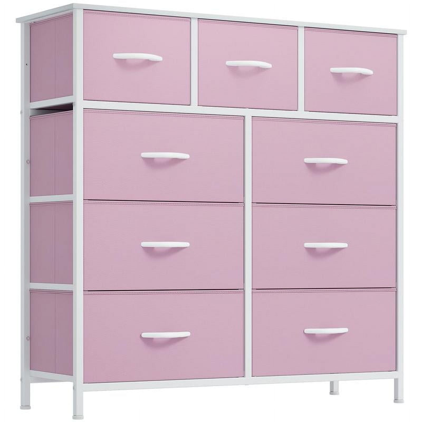 9 Drawer Dresser for Bedroom, Fabric Tall Dressers & Chests of Drawers ...