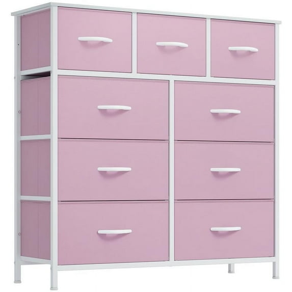 9 Drawer Dresser for Bedroom, Fabric Tall Dressers & Chests of Drawers ...