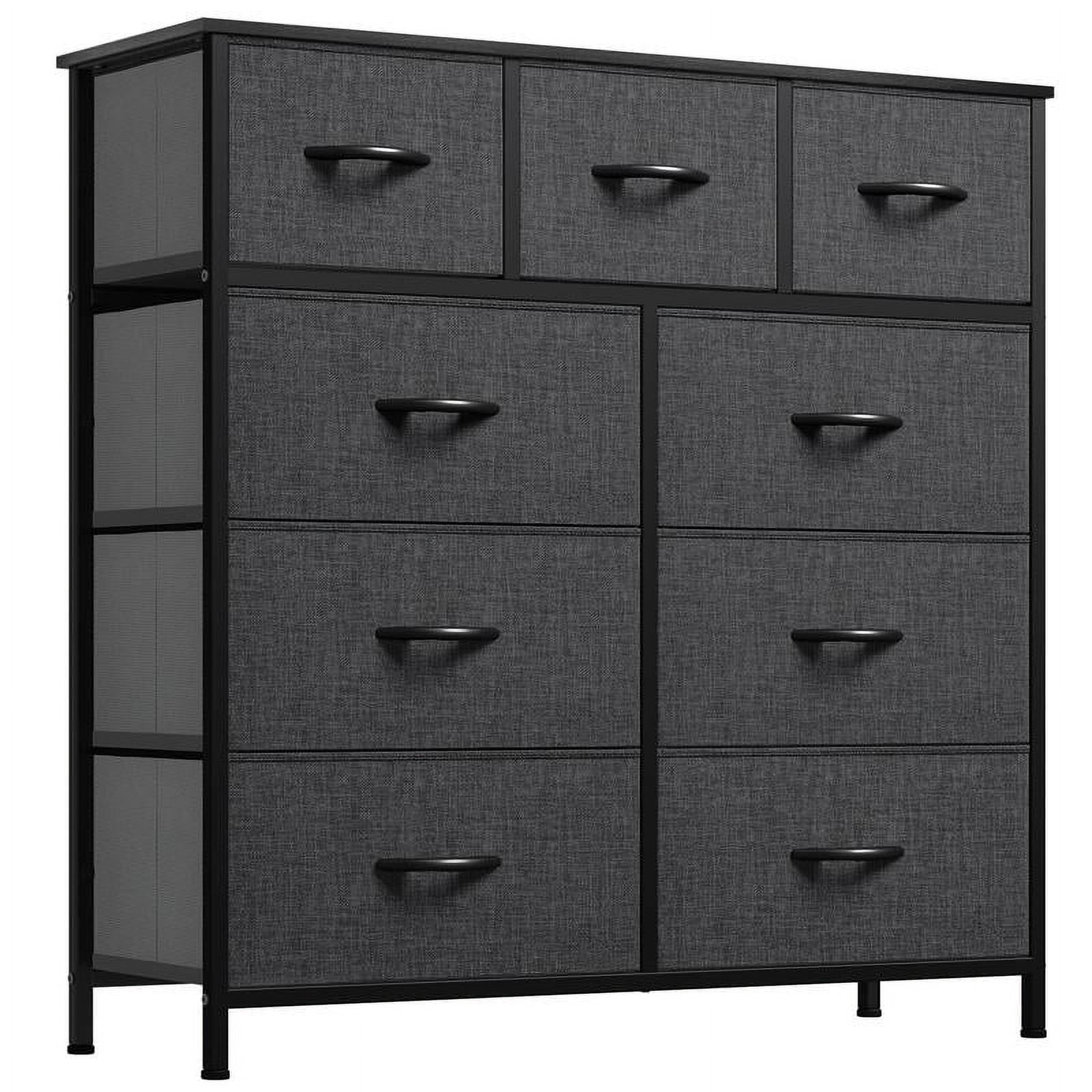 9 Drawer Dresser for Bedroom, Fabric Tall Dressers & Chests of Drawers ...